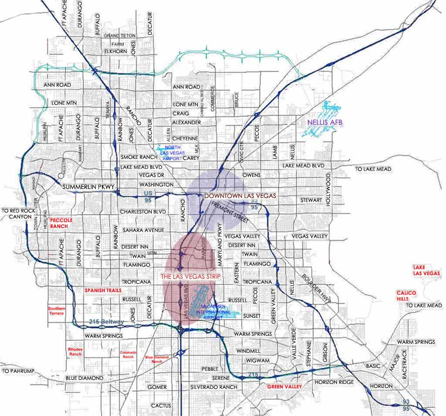 Mapa De Las Vegas Estados Unidos Mapa De Las Vegas Estados Unidos